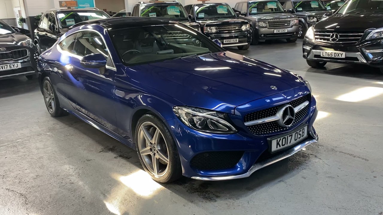 2017/17 Mercedes C250d AMG Premium Plus Coupe (Brilliant Blue) - YouTube