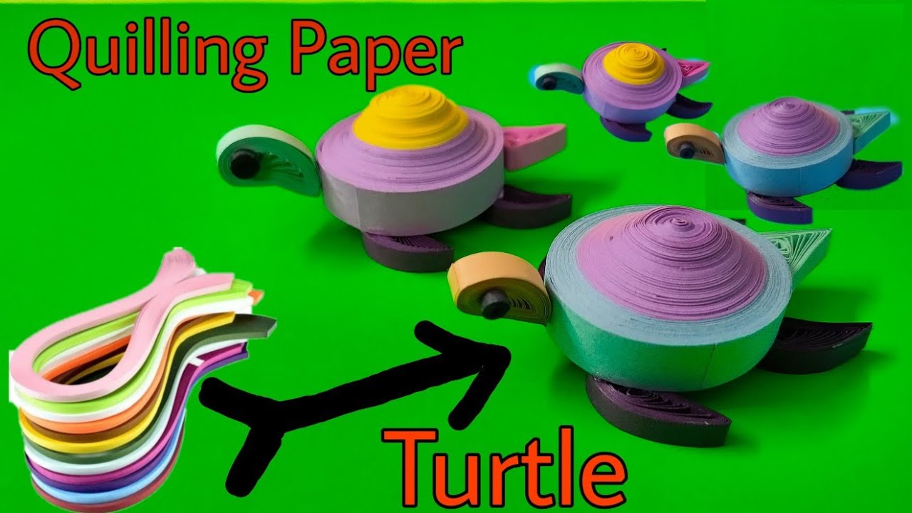 How to make Turtle From Quilling Paper ||Quilling Paper Crafts ...
