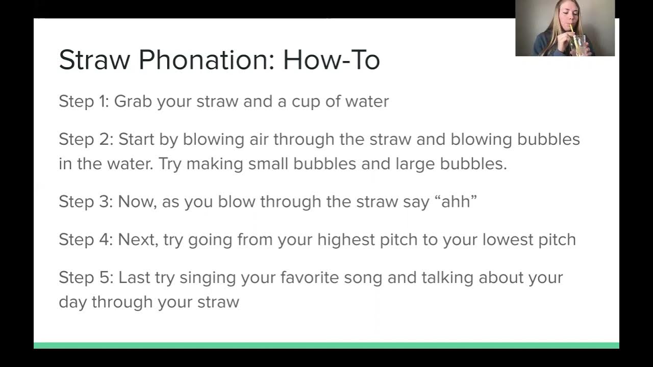 Straw phonation exercises - YouTube