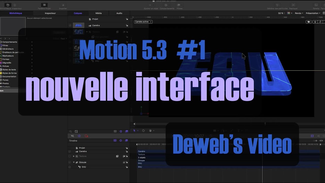 Motion 5.3 #1 Nouvelle interface - YouTube