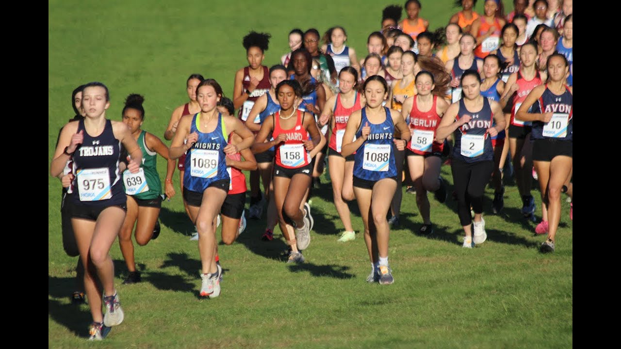 2022 CCC XC Championships Girls Jr Varsity Race Start - YouTube