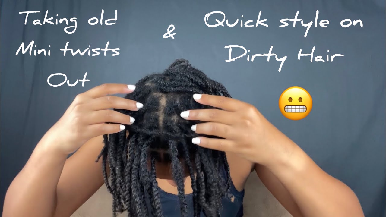 Taking Mini Twists Out In A Time Crunch 😮‍💨 #type4naturalhair - YouTube