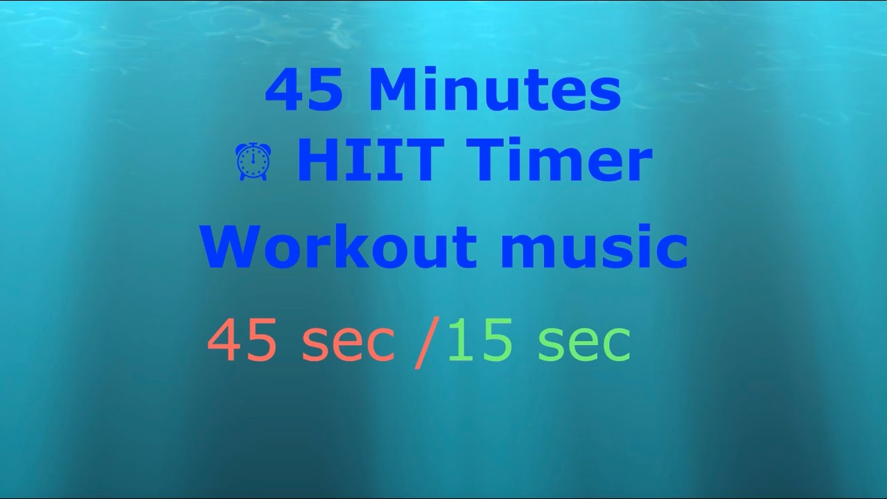 HIIT Workout Timer Music 45/15 Interval Timer - YouTube