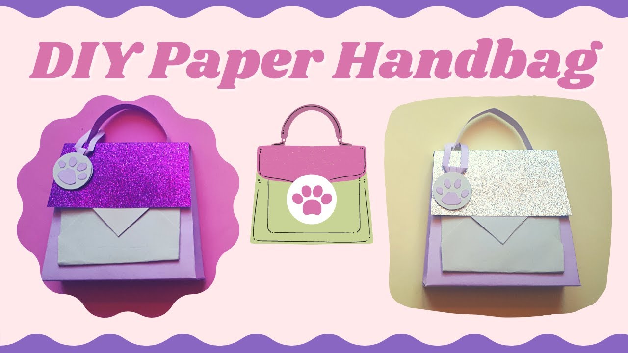 HOW TO MAKE A PAPER HANDBAG *with a kawaii accessory* / Easy Paper ...