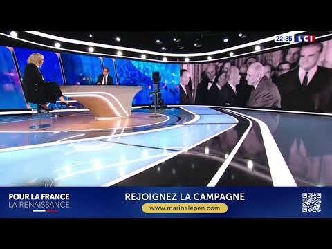Marine Le Pen est l'invitée de l'émission « Objectif 2027 » avec Darius Rochebin sur LCI !