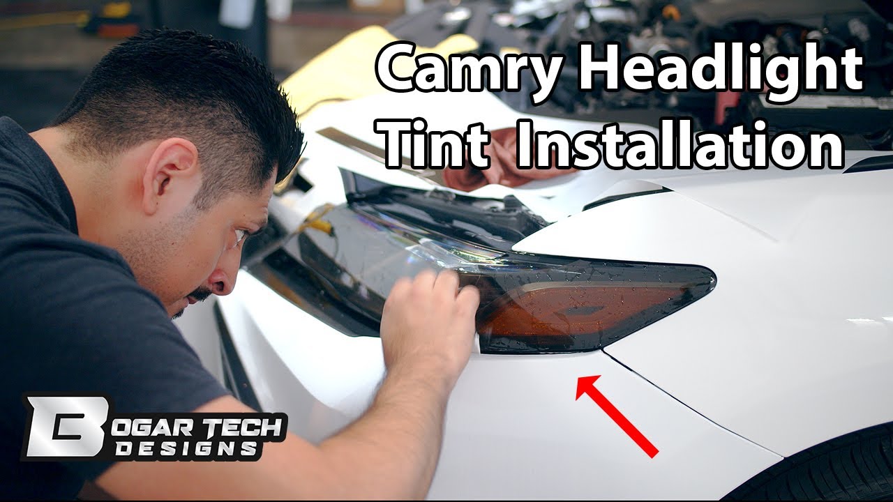 How To Install DIY Tint Kit For Toyota Camry 2018-2024 Headlights ...