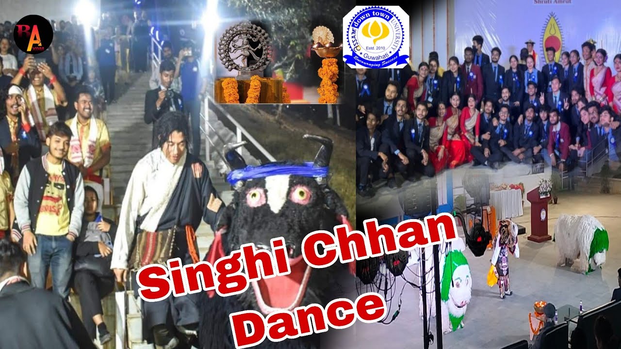 Singhi chham Dance//Sikkimse Bhutia Tribe snow lion flok danc//#Assam ...