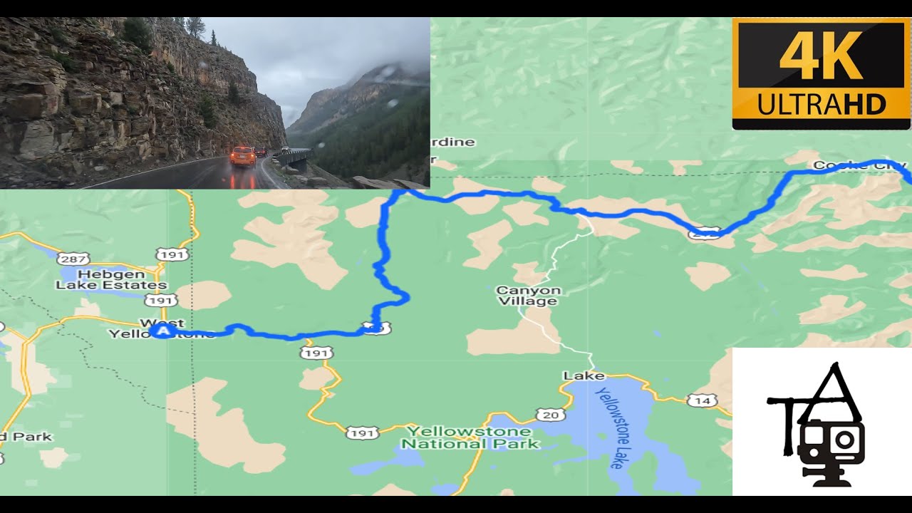 Yellowstone National Park to Cooke City, MT in 4K | With wildlife ...