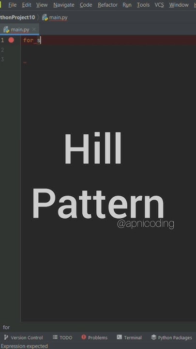Star Hill Pattern in Python #shorts #youtubeshorts #youtube # ...