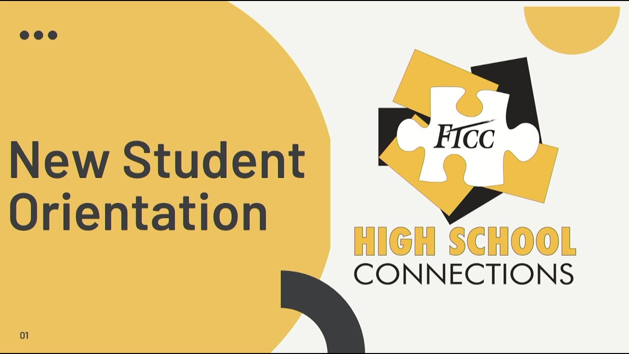 FTCC High School Connections Student Orientation Recorded Video - YouTube