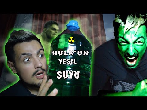 HULK'UN YEŞİL SUYUNDAN İÇTİM !! ( HULK OLDUM !!!)