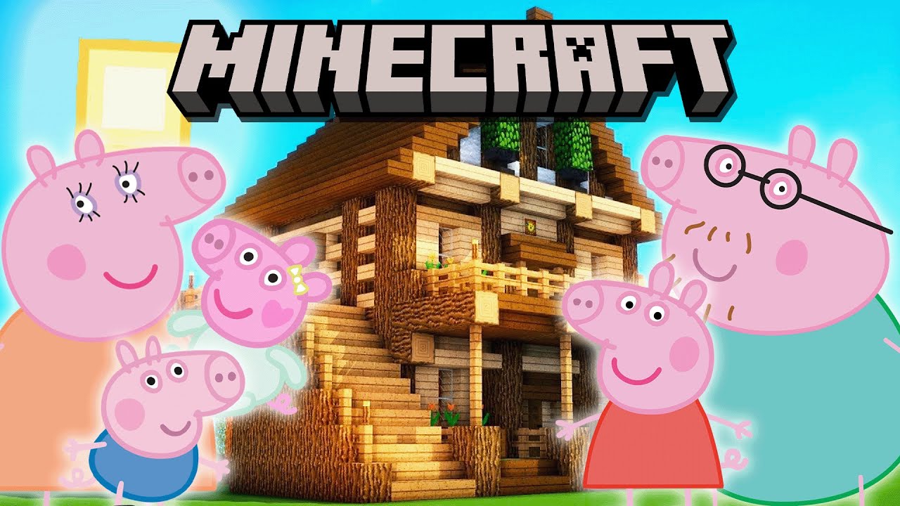 Peppa Pig Family Play Minecraft 297 - YouTube