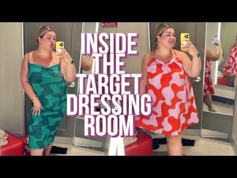 INSIDE THE TARGET DRESSING ROOM! NEW PLUS SIZE CLOTHES - YouTube