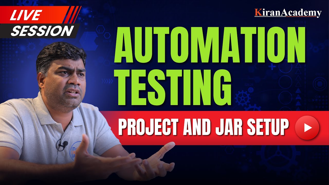 Automation Testing - Project and Jar Setup - YouTube