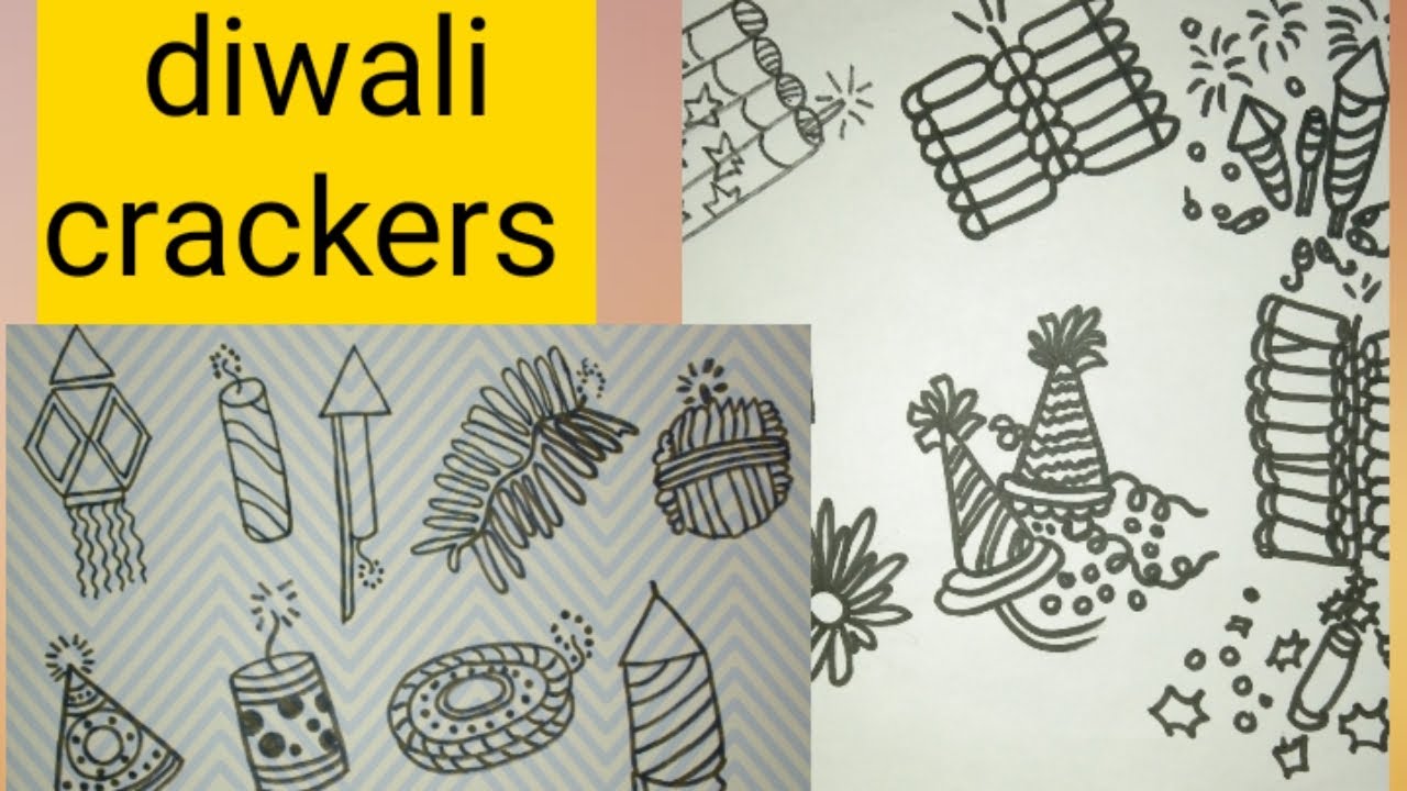 crackers drawing easy//diwali crackers drawing easy//diwali crackers ...