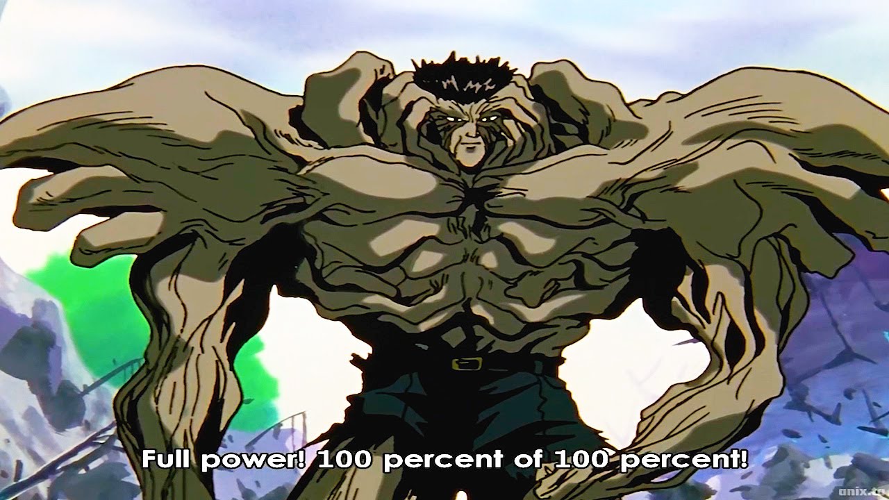 幽遊白書 ~ Toguro vs Yusuke , Toguro's power increased by one hundred ...