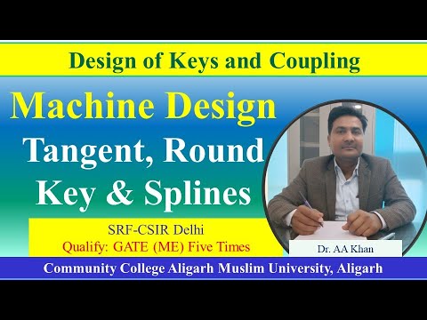 Machine Design: Design of Key & Coupling | Tangent Key, Round key and ...