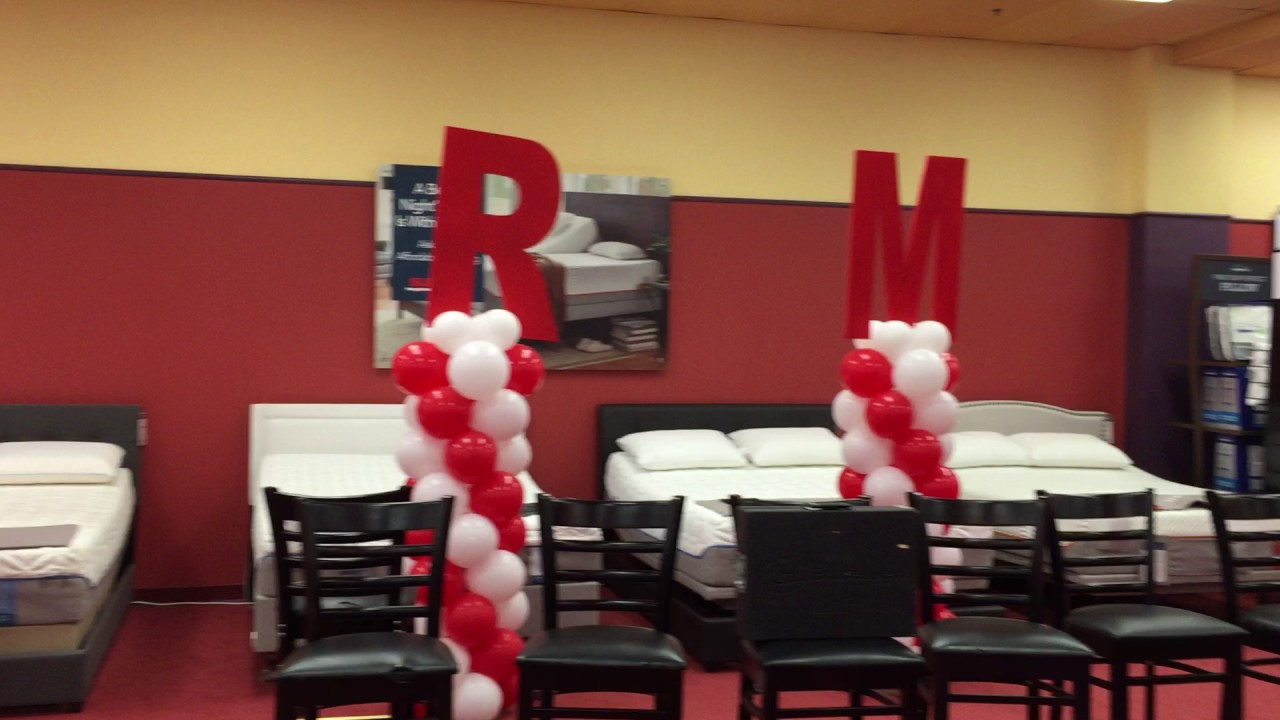 Red and White Balloon Columns, Arches, and Lettering - YouTube