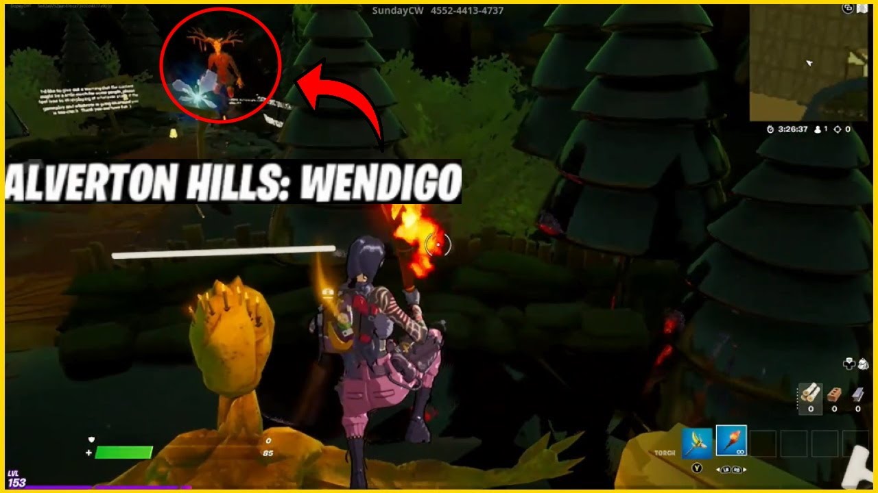Fighting Off The Wendigo In Fortnite Creative (Alverton Hills: Wendigo ...