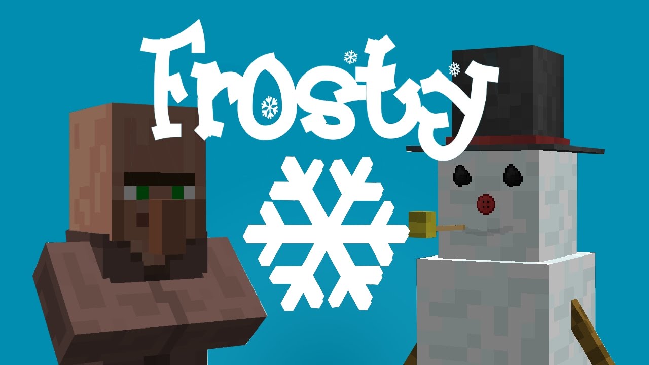 DO YOU WANT TO BUILD A SNOWMAN? Minecraft Frosty - YouTube