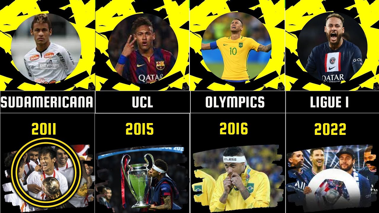 All 29 trophies won by Neymar JR 🏆 X 29 - YouTube