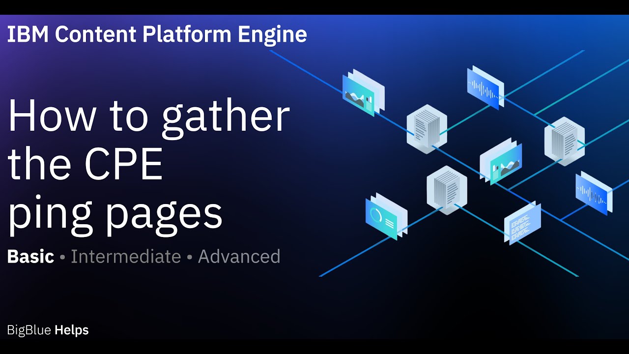 How to gather the IBM Content Platform Engine ping pages - YouTube