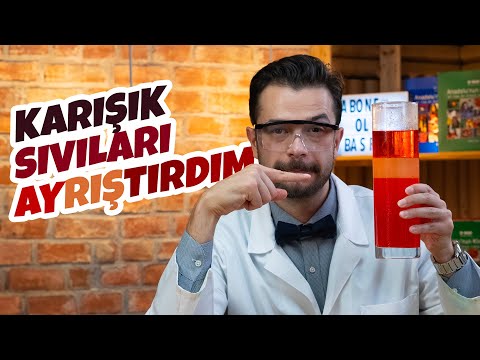 Karışmış Alkol, Yağ ve Suyu Tek Bir Madde ile Birbirinden Ayırdım