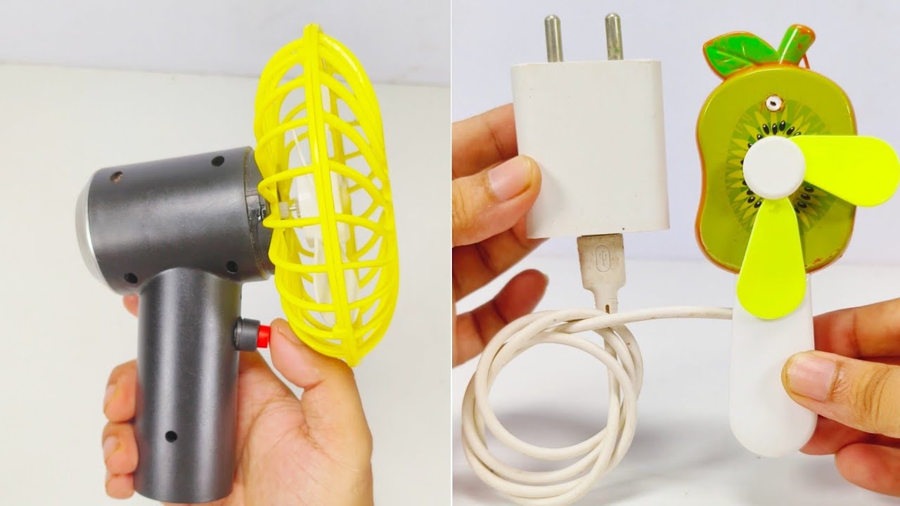 Amazing inventions From Hand fan | How To Make Hand Fan To Electric Fan ...