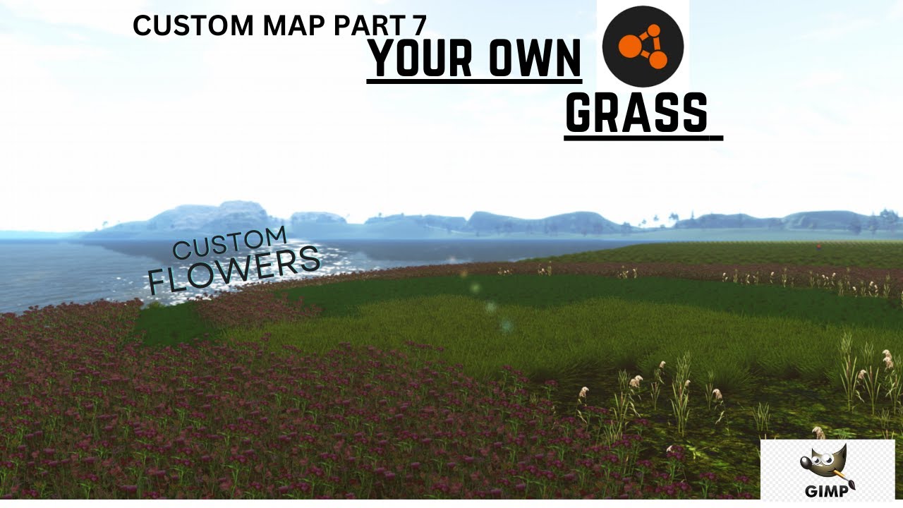 BeamNG.Drive// HOME MADE GRASS // Custom map tutorial part 7 - YouTube