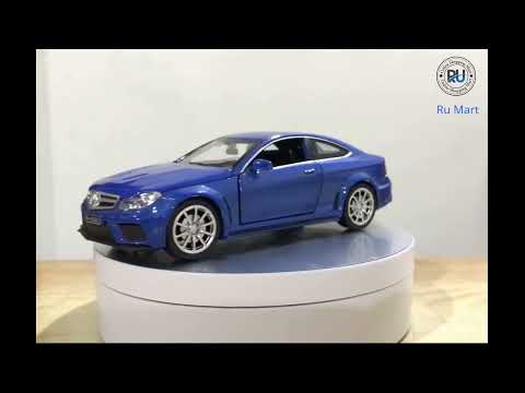 Mercedes Benz AMG C63 (Blue) | Diecast Scale 1:32 Model Vehicle | Ru Mart