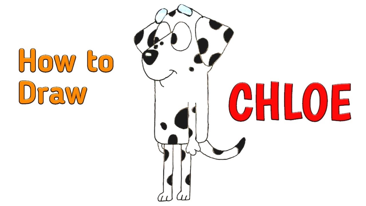 How to Draw Chloe from Bluey | Easy Drawing for Kids | Bluey - YouTube