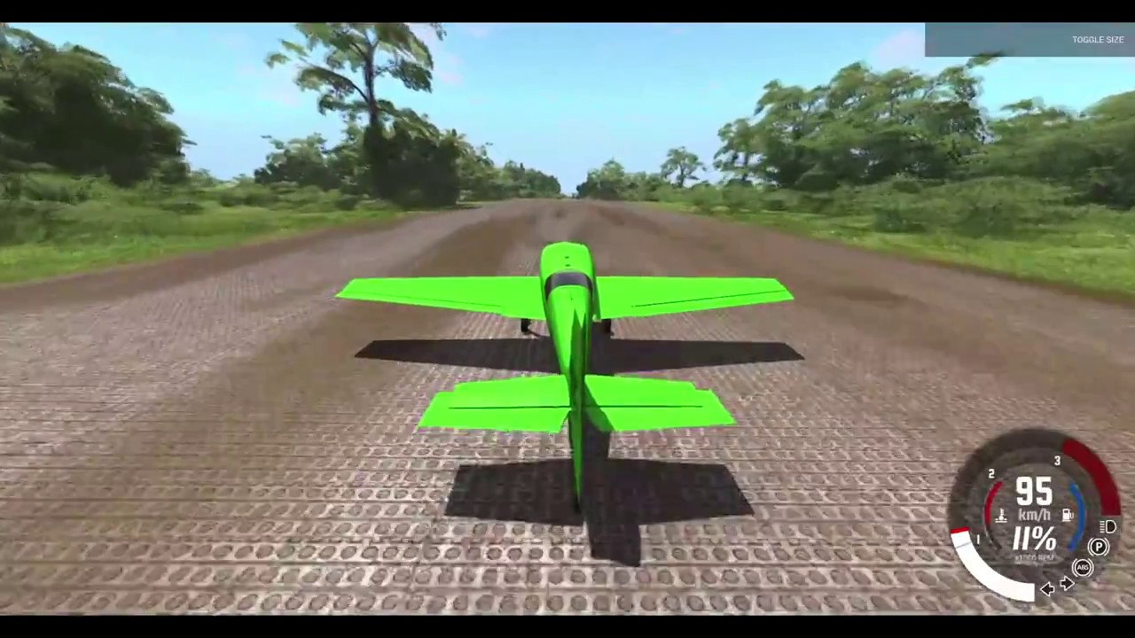 [BeamNG.drive] Strato HMX 920 - Trying to take off with as little power ...