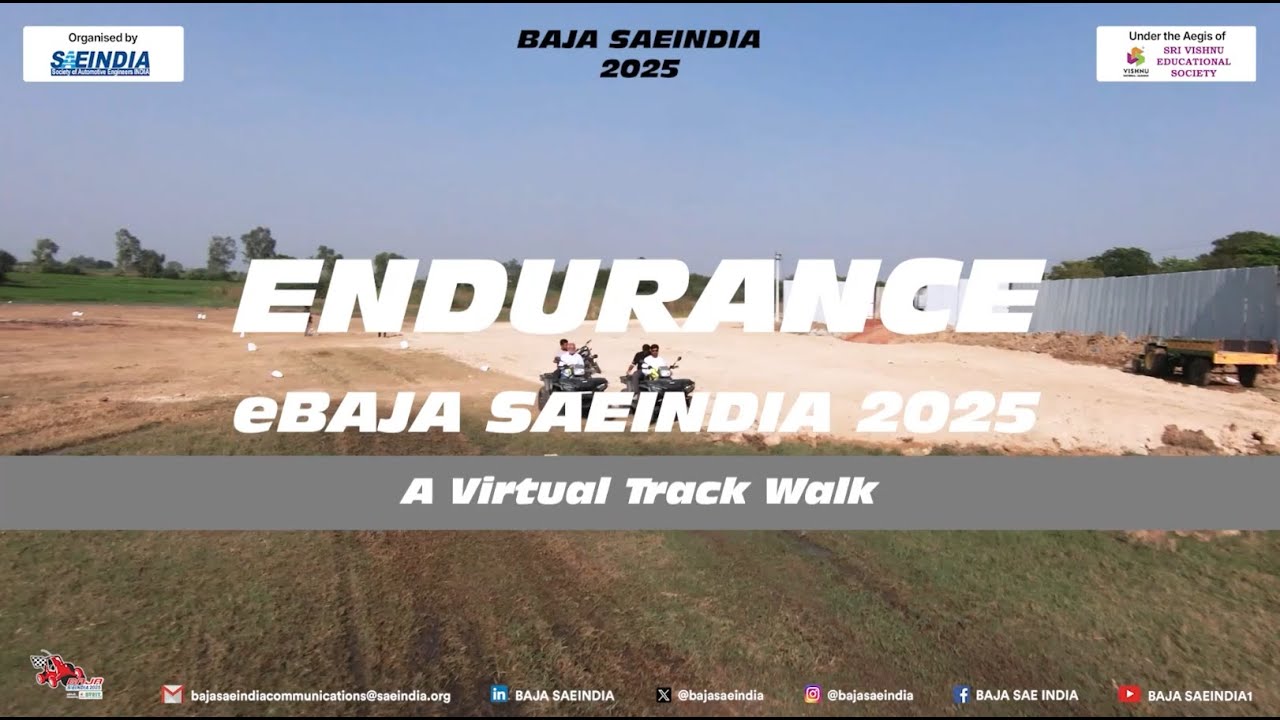 eBAJA SAEINDIA 2025 Endurance Race Track | Virtual Track Walk - YouTube