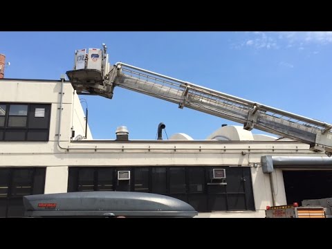 FDNY Tower Ladder Bucket Check - Afternoon at the FDNY Shops - YouTube