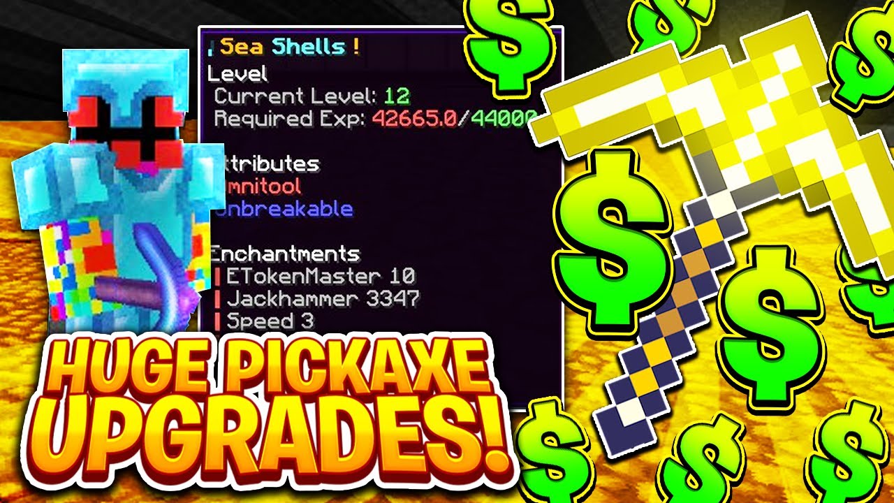 HUGE PICKAXE UPGRADES! *TRILLIONS* | Minecraft Prisons - YouTube
