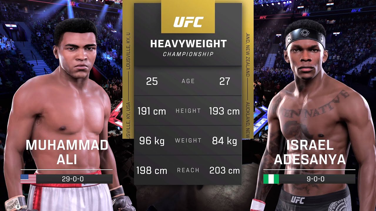 Muhammad Ali vs Israel Adesanya Full Fight - EA Sports UFC 5 - YouTube