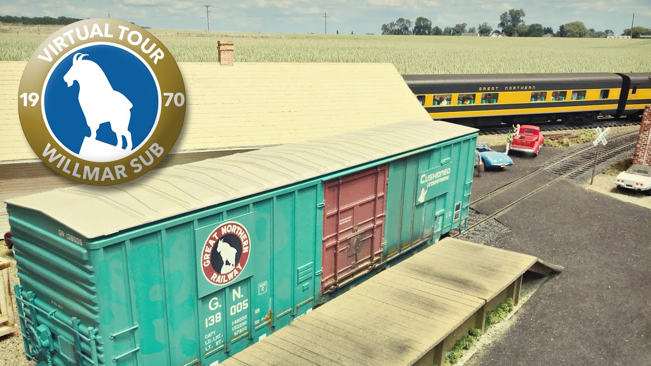 Virtual Layout Tour Great Northern HO Scale Model Railroad - GN 1970 ...