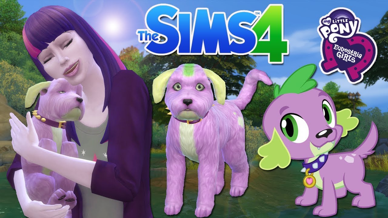 SPIKE! My Little Pony EG Create A Pet ~ The Sims 4 Cats And Dogs - YouTube