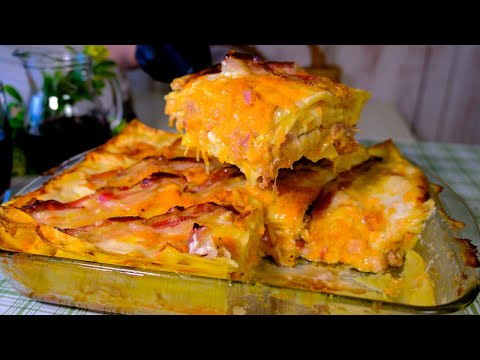 Lasagna Bacon Smoked and Pumpkin: The Recipe That Will Win Everyone Over! Lasagna recipes.