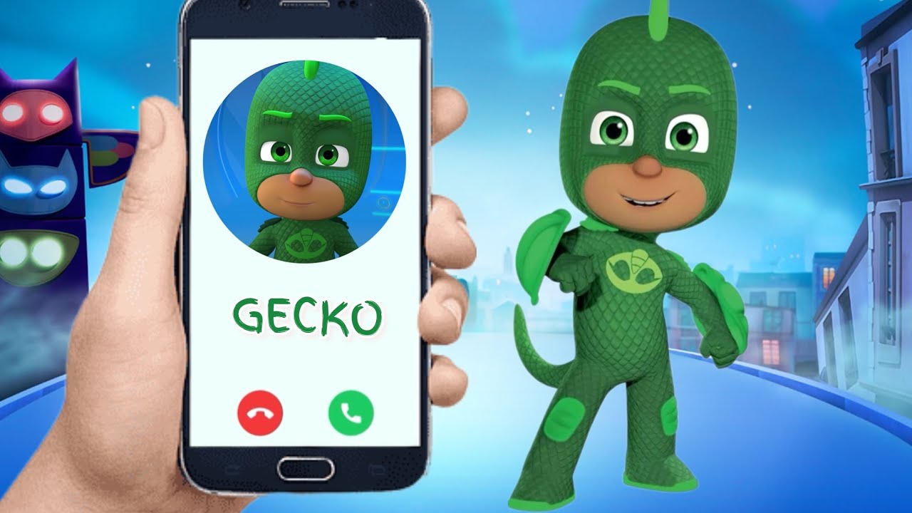 HÉROES EN PIJAMAS llamada con gecko - YouTube