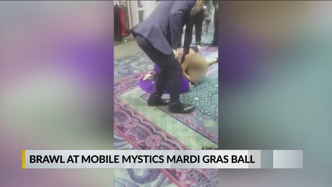 Brawl at Mobile Mystics Mardi Gras Ball - YouTube
