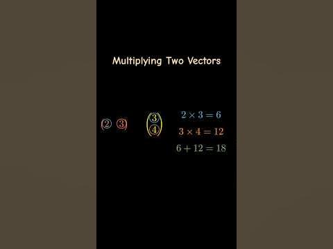 This is HOW we Multiply Vectors #maths #algebra #vector #multiply #add ...