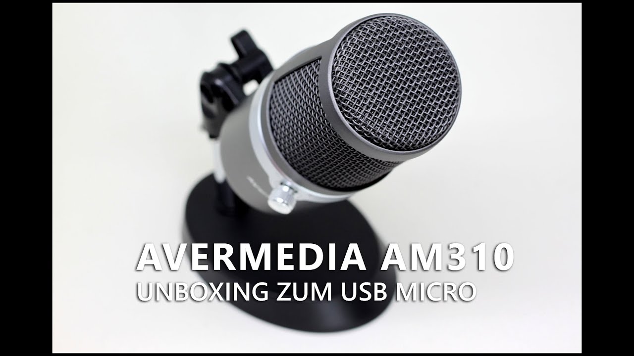 AverMedia AM310 USB Mikrofon Unboxing - YouTube