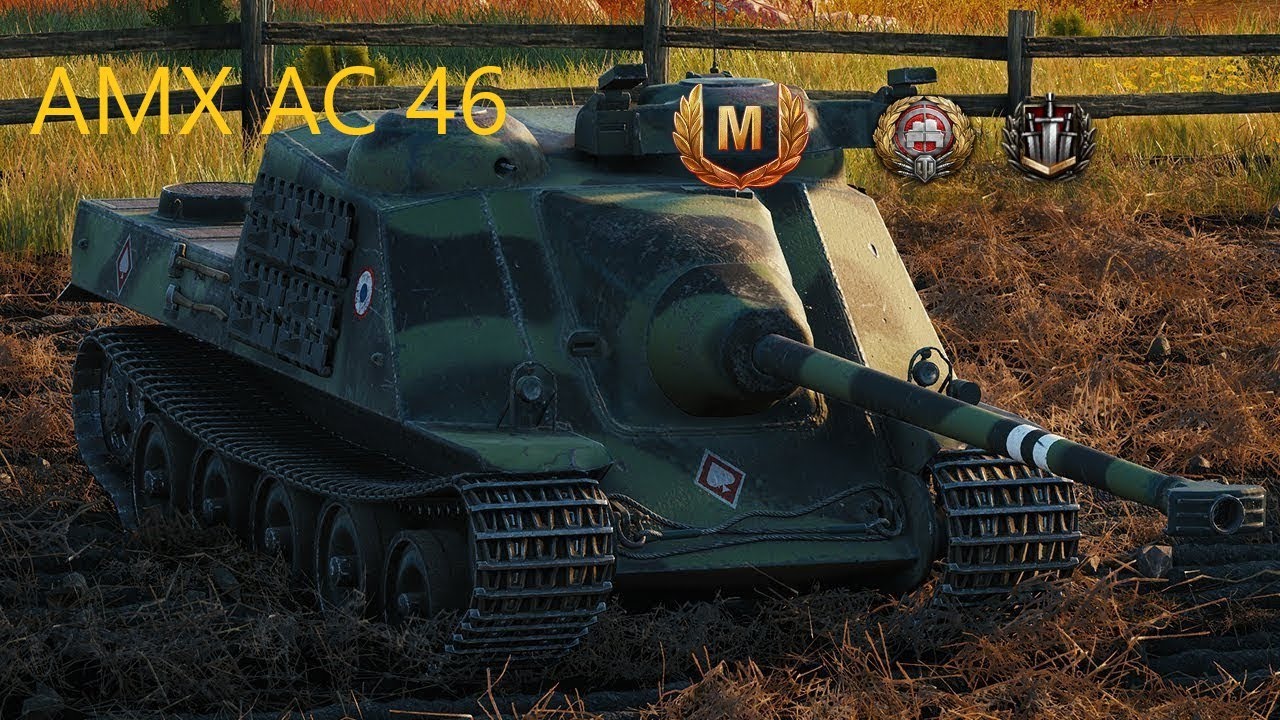 Wot Replays AMX AC 46 Mountain Pass 3Kills 2,6K Damage - YouTube