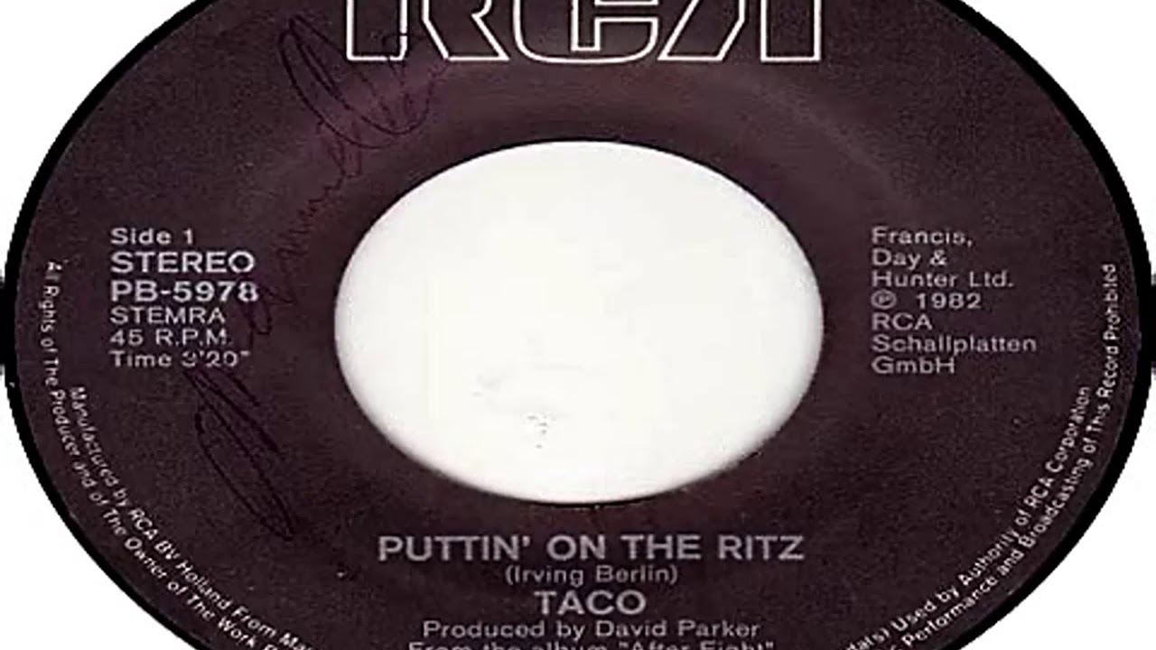 Taco - Puttin' On The Ritz - ( Single Version ) - YouTube