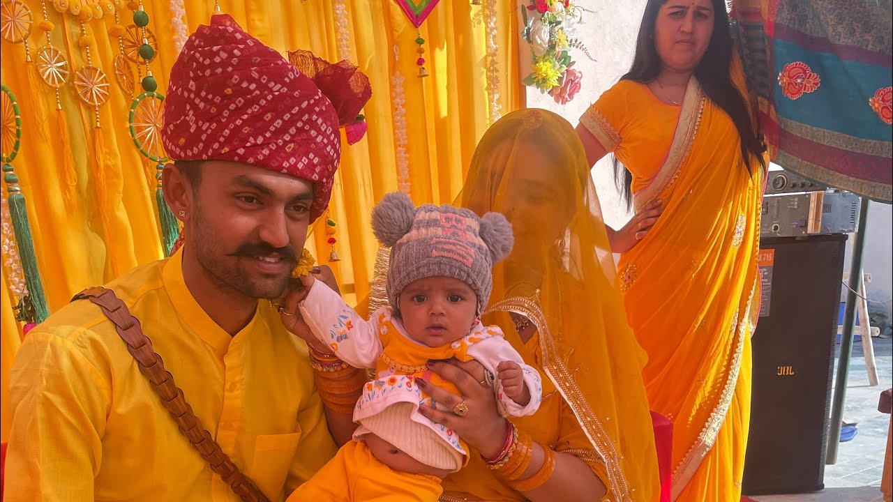 Rajputi Wedding Banna ki Haldi Ceremony || Baan Day-1 || Haldi Ki Rasm ...