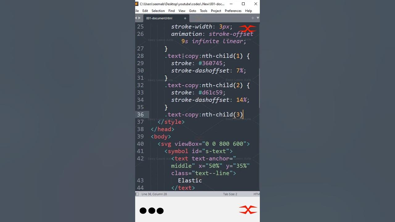 Elastic Stroke | HTML CSS - YouTube