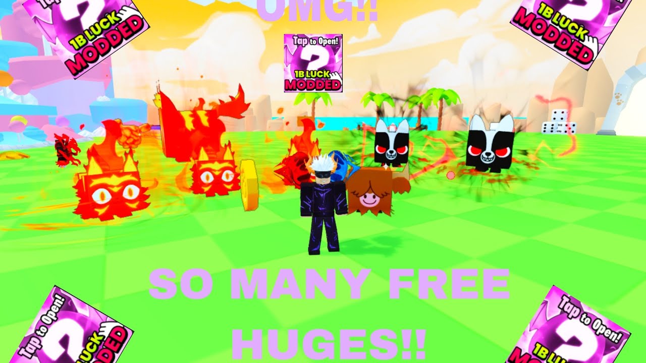I GOT *INFINITE* LUCK IN ROBLOX PETS GO!! (MODDED) - YouTube