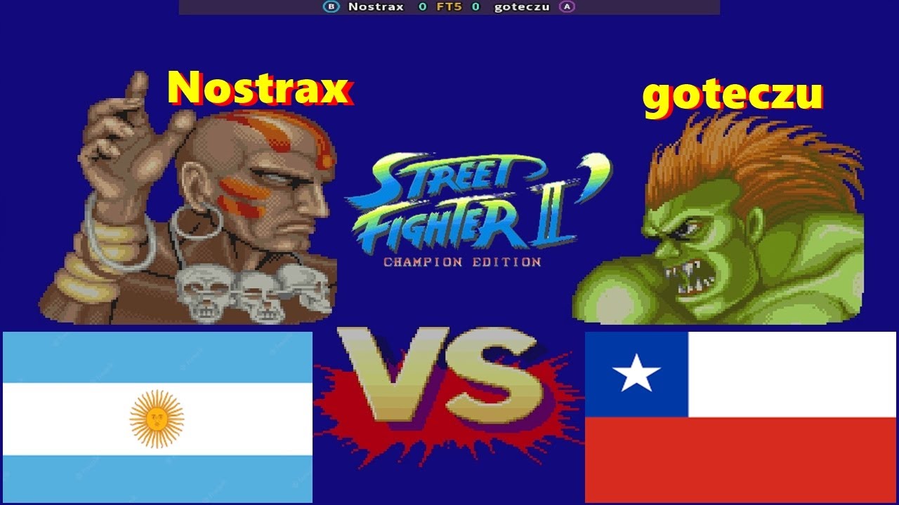 Street Fighter II': Champion Edition-Nostrax vs goteczu FT5 - YouTube
