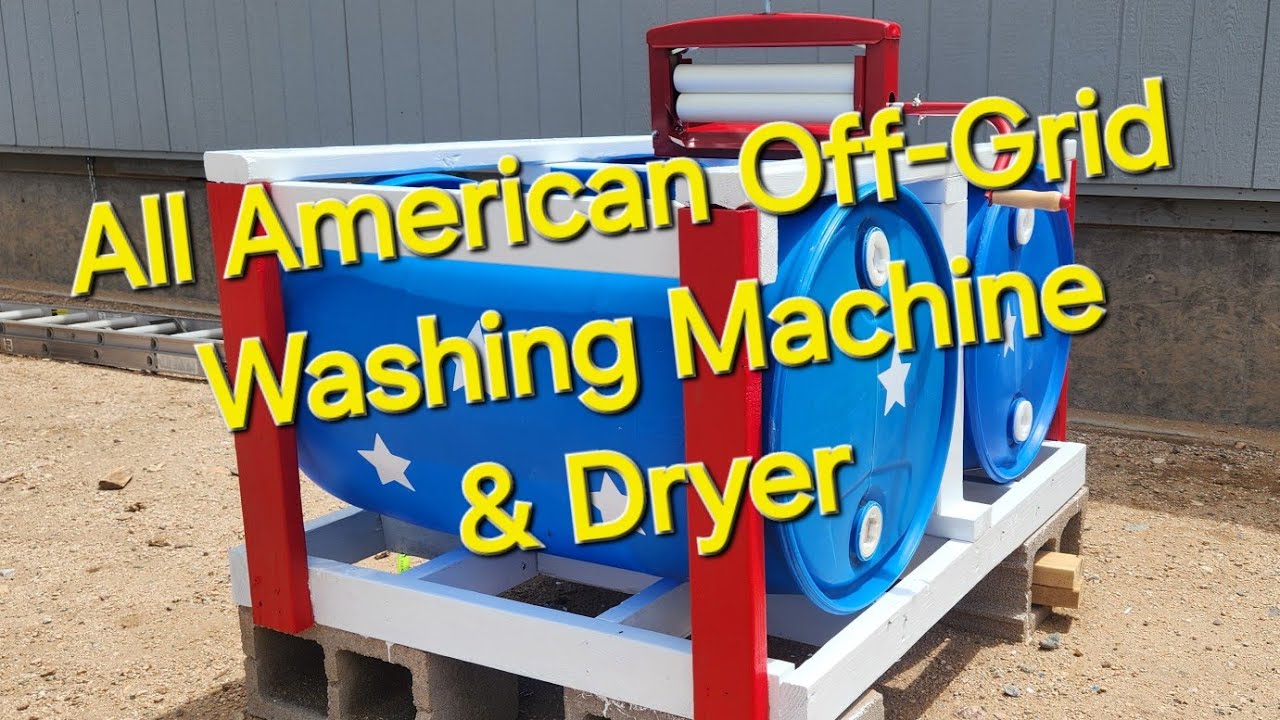 Couple Builds All American Off-Grid Washing Machine - YouTube